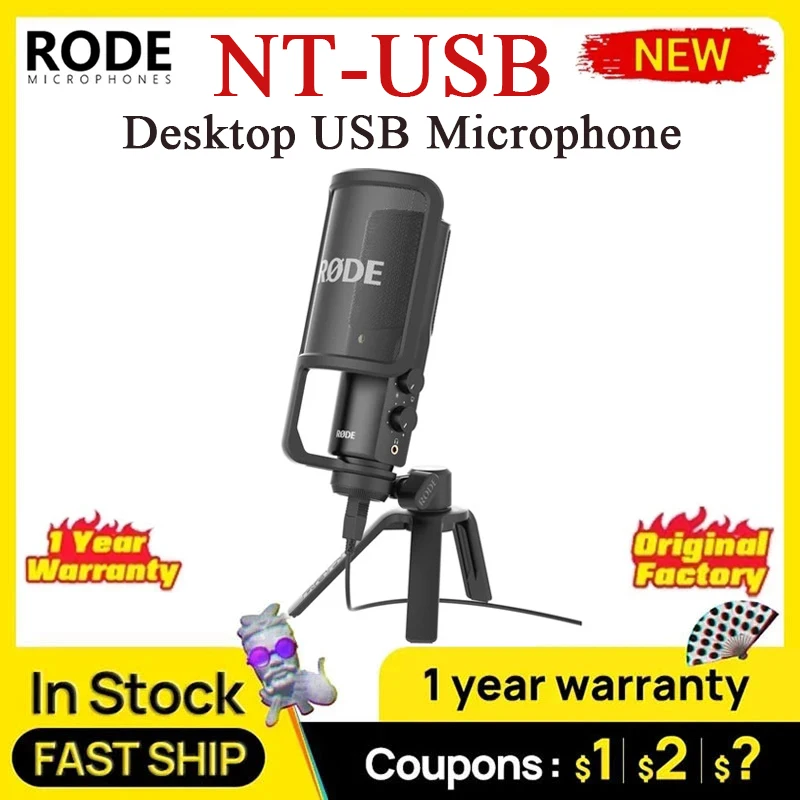 For-RODE-NT-USB-Desktop-USB-Microphone-3-5mm-Headphone-Jack-Works-with ...