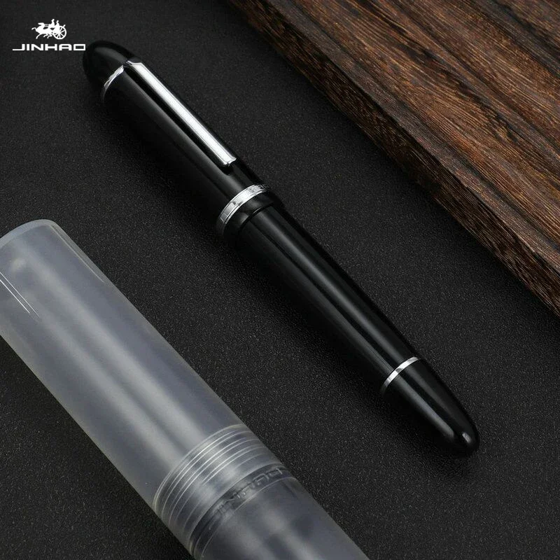 JinHao-X159-Fountain-Pens-Metal-EF-0-38mm-F-0-5mm-Nibs-Acrylic-School ...