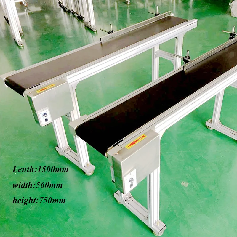 Electric-300mm-Width-1500mm-Length-Conveyor-Belt-AC-110V-220V-Conveying ...