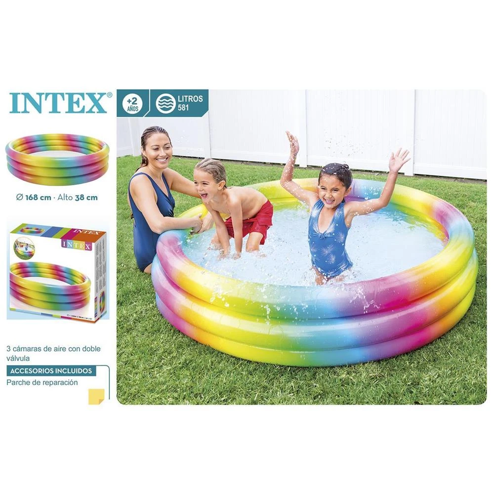 Intex Piscina hinchable infantil 581 litros 168 x 38 cm (58449NP ...