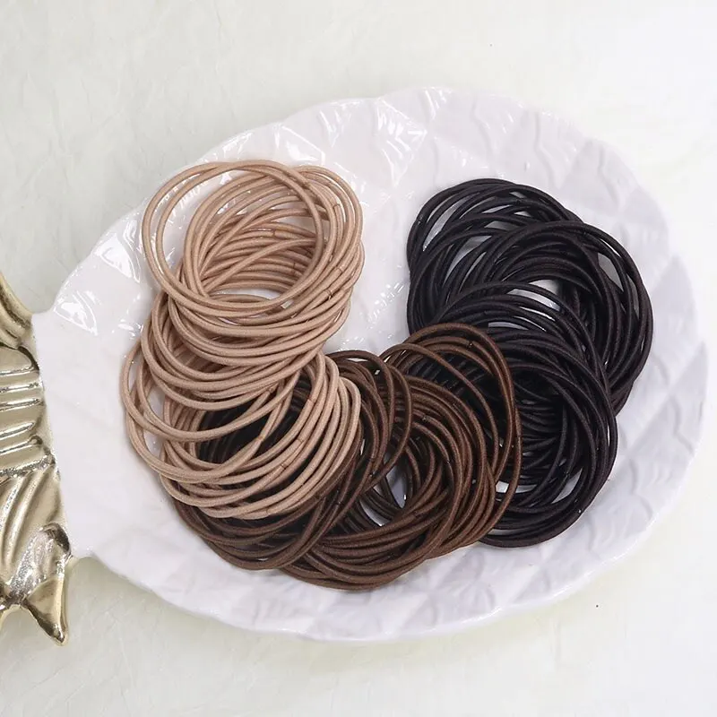 5cm nova cor náilon elástico laço de cabelo banda de borracha para ...