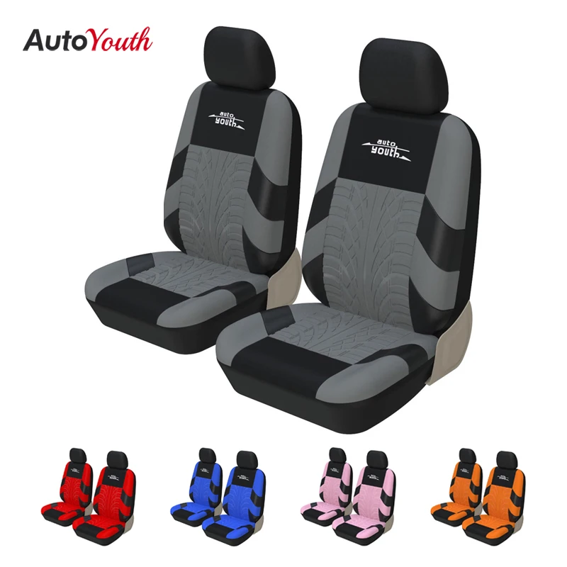 Car-Seat-Covers-For-Front-Seats-Gray-Embossing-Durable-Car-Seat ...