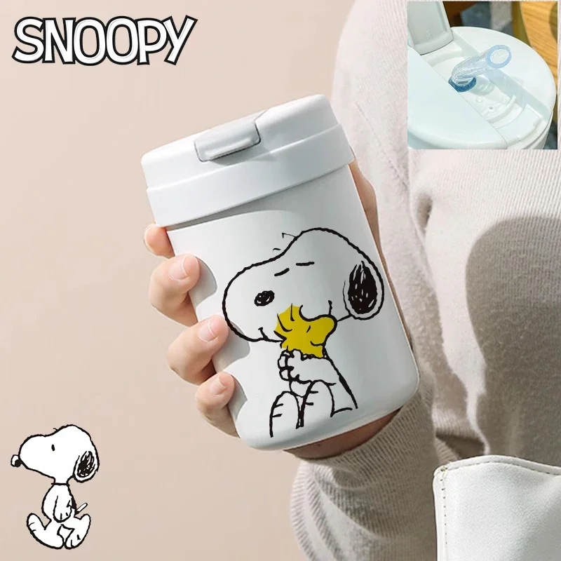 Snoopy-Thermos-Bottle-Mug-Tumbler-with-Handle-Insulated-Tumbler-with ...