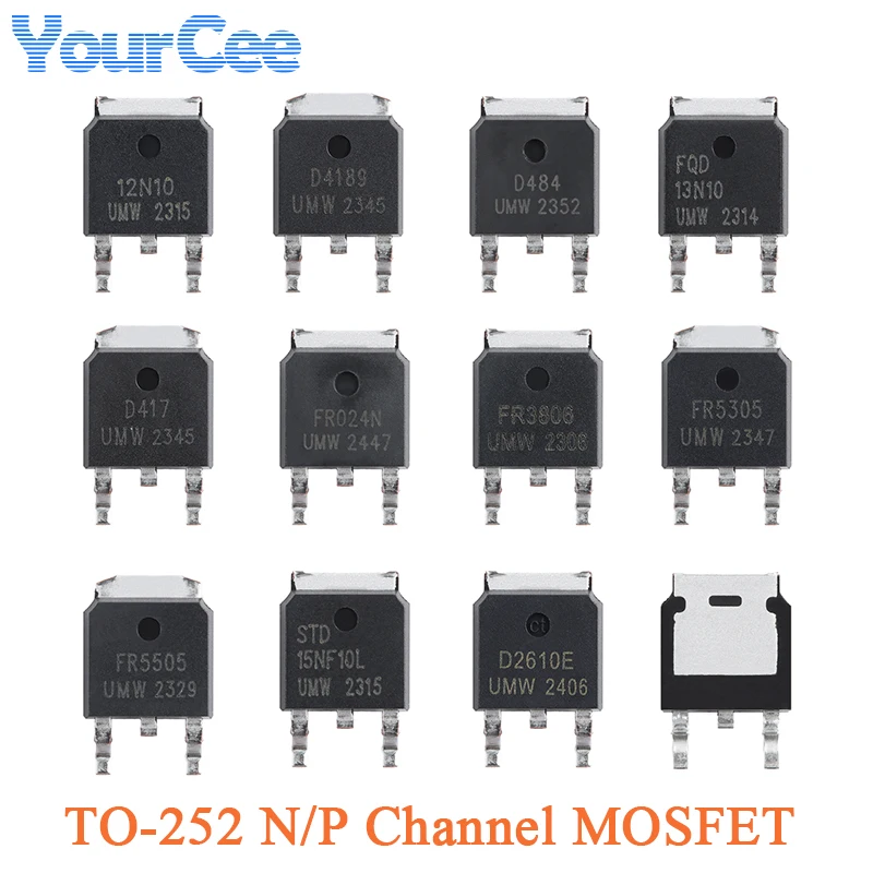 10PCS 100N03A 30N06 40N06 50N06 15N10 TO-252 30V/90A N-channel MOSFET ...