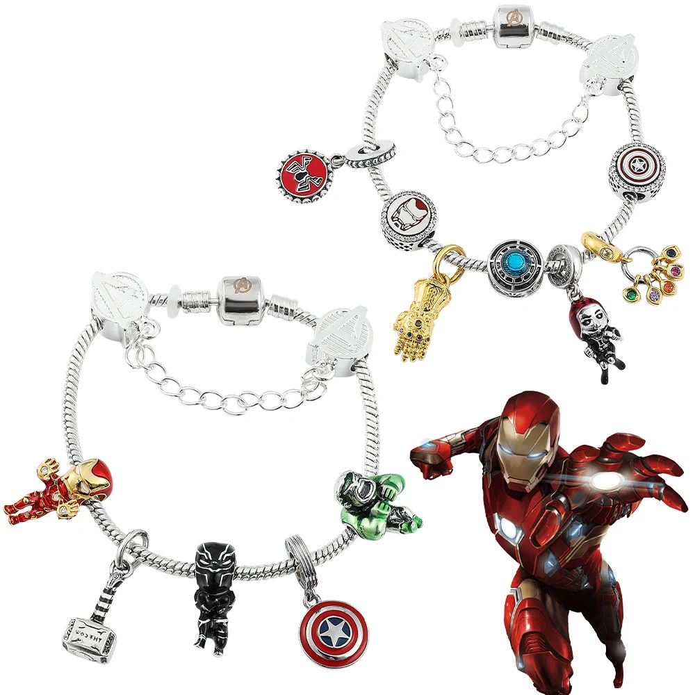 Marvel-Superhero-Bracelet-Thanos-Infinty-Stones-Charms-Aesthetic ...