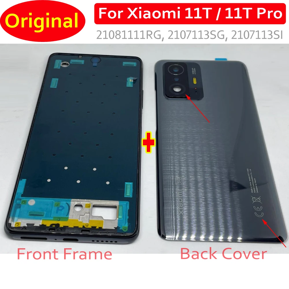 Back Cover Xiaomi 11t Pro Original Glass | Xiaomi 11t Back Glass ...