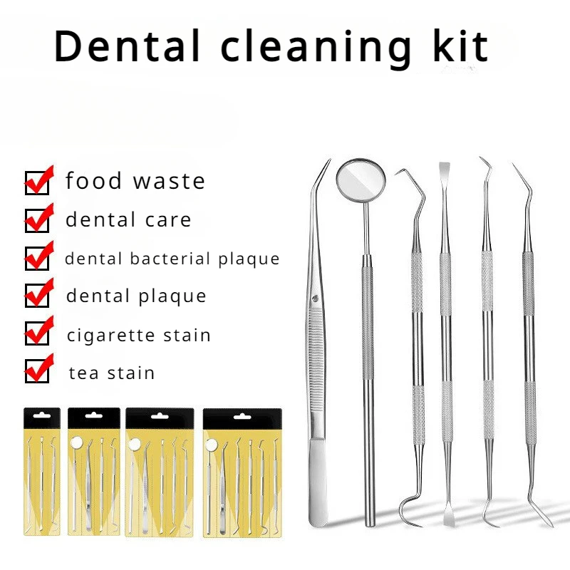 3-5PCS-Stainless-Steel-Dental-Tool-Set-Dental-Oral-Care-Endoscopic ...