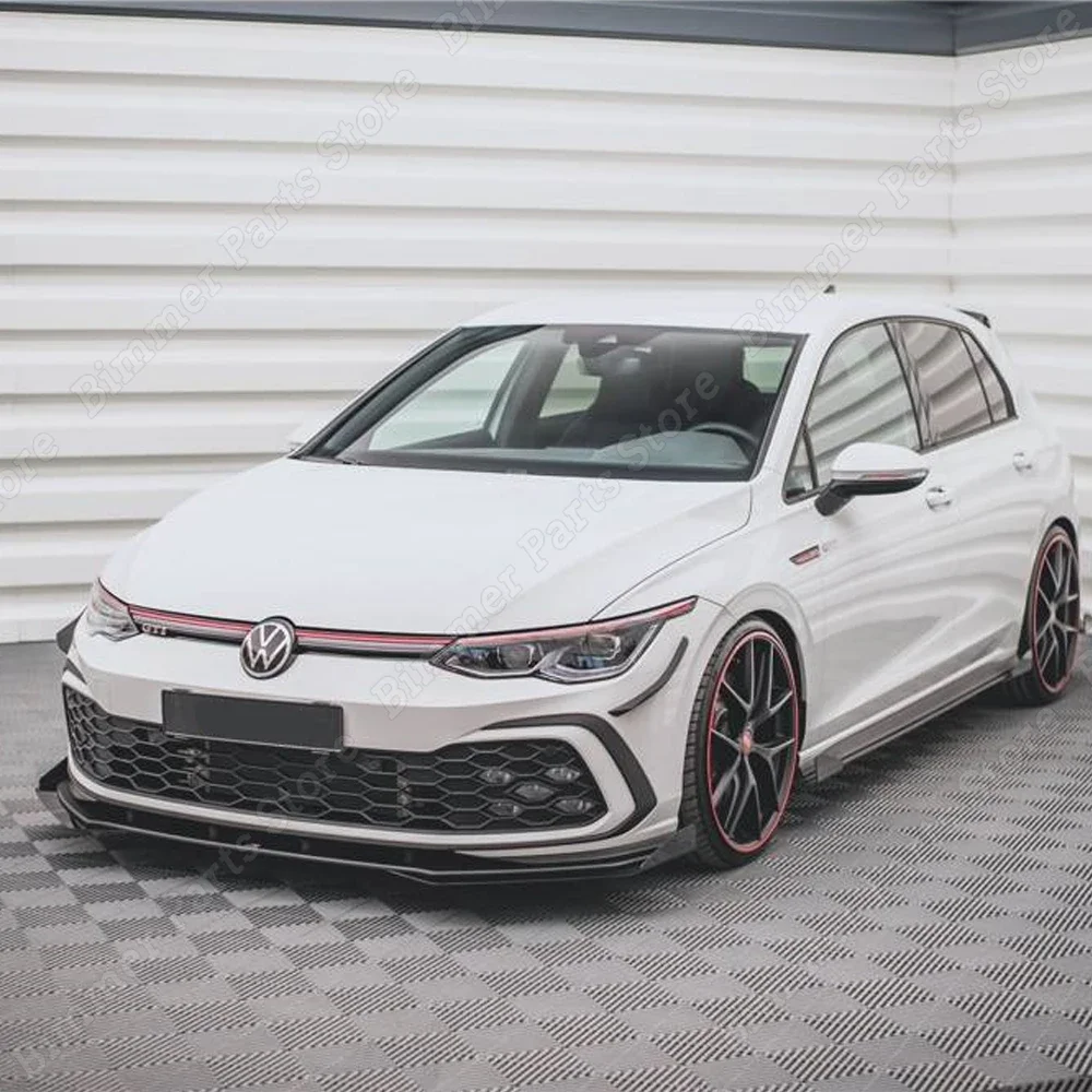 New Front Bumper Side Canards Bumper Lip Spoiler Trim For VW Golf 8 MK8 ...