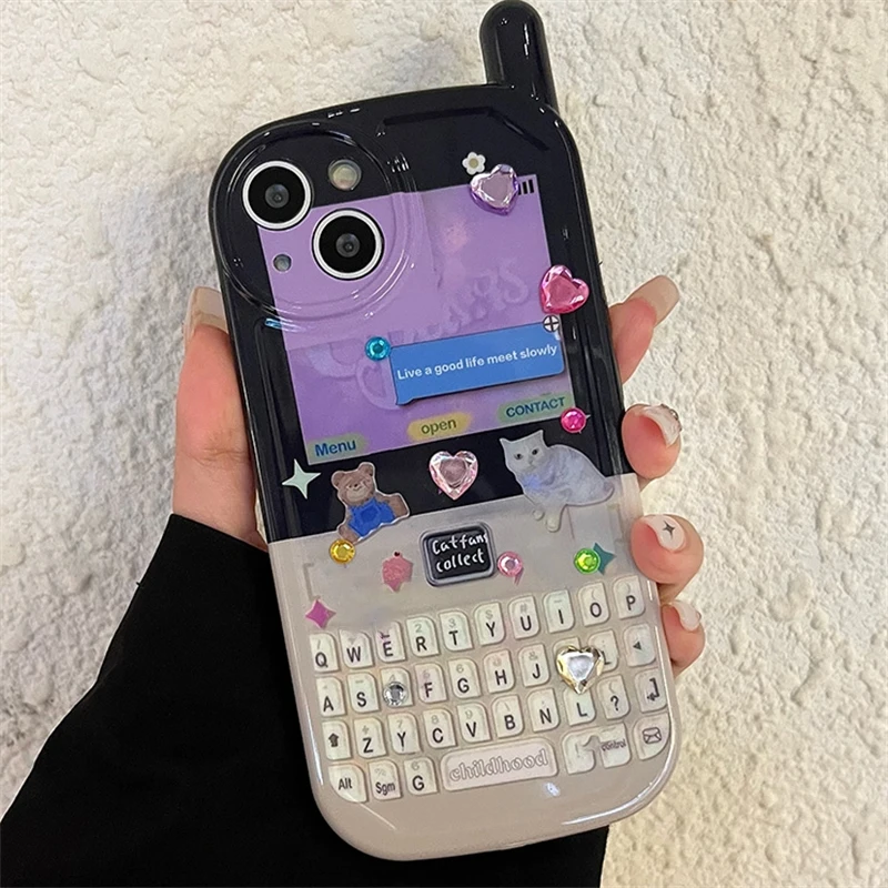 14-Pro-Max-Korea-Cute-Bling-Glitter-Diamond-3D-Cellphone-Case-For ...