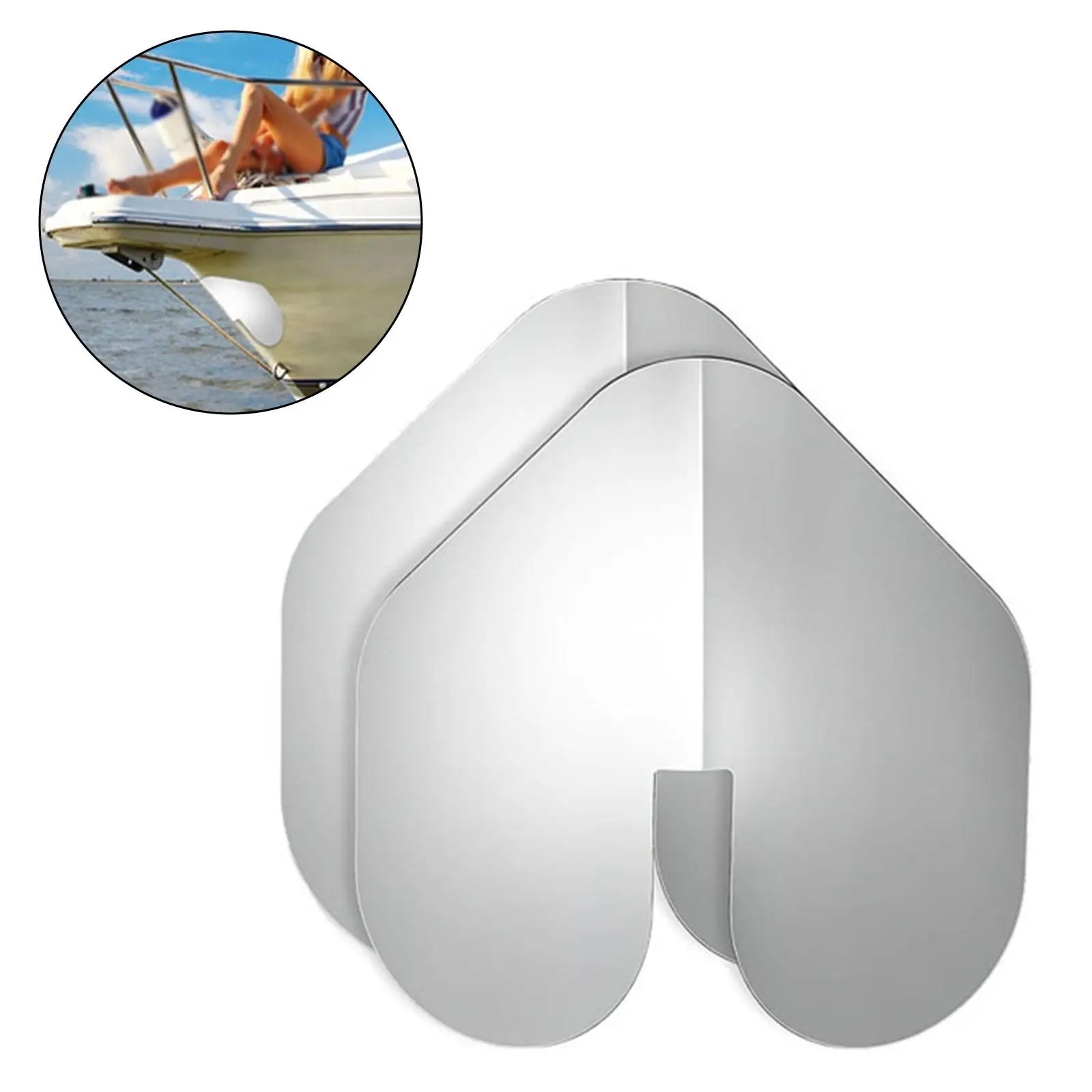 2x Boat Keel Guard Stainless Steel with Groove Shield for Protection ...