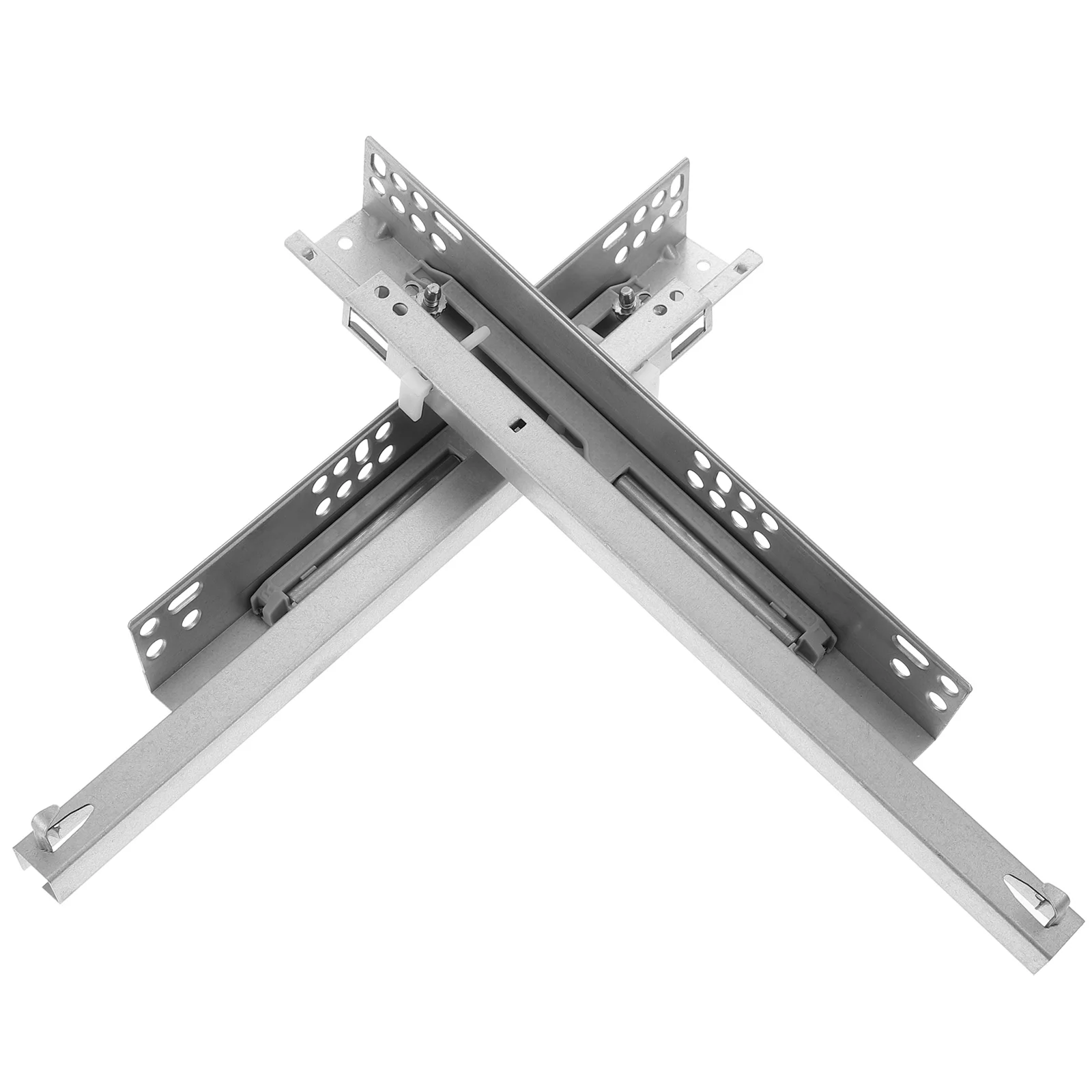 2pcs Cold Rolled Steel Drawer Slides Heavy Duty Undermount Concealed ...