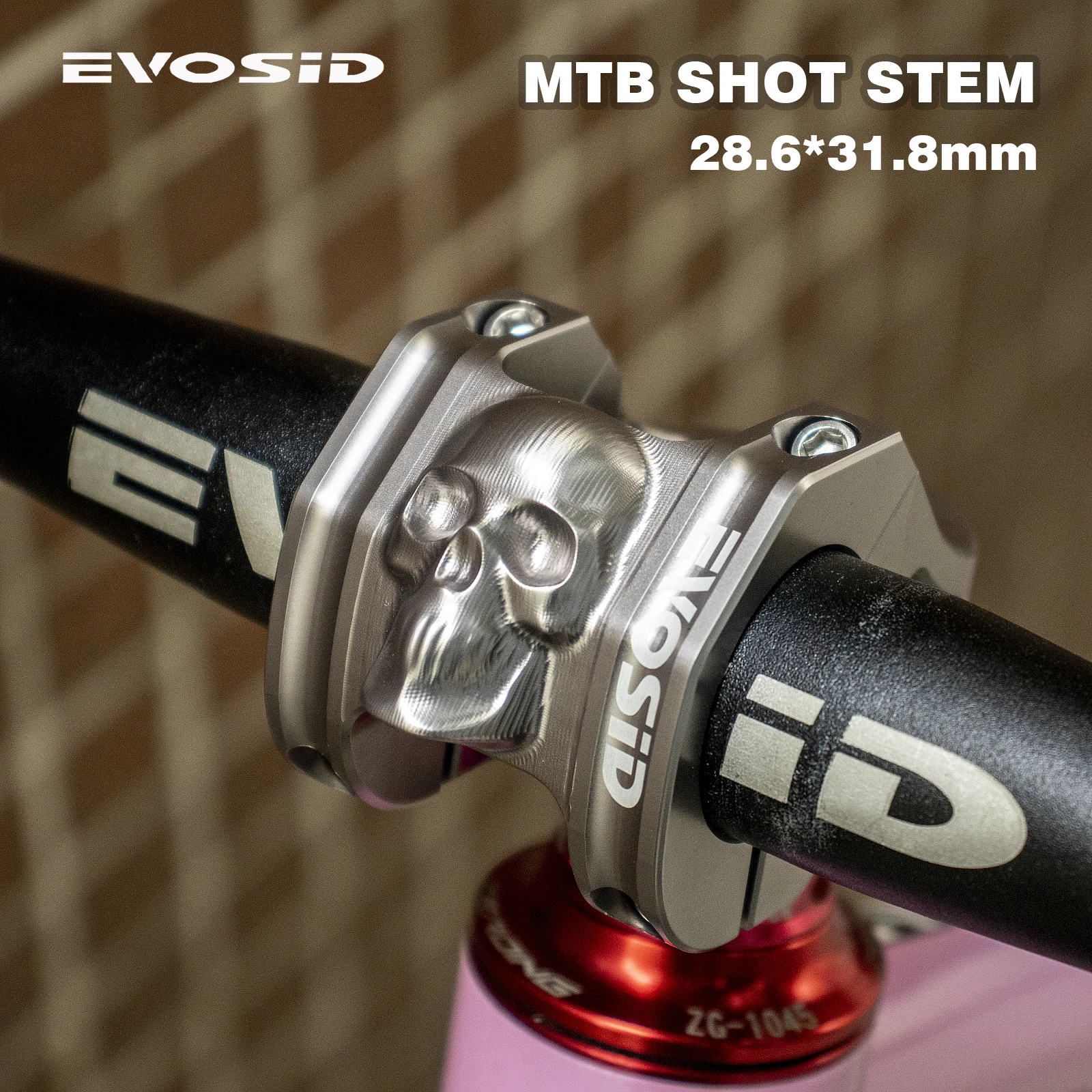 EVOSID MTB Short STEM 28.6x31.8mm High-strength Handlebar Stem Aluminum ...