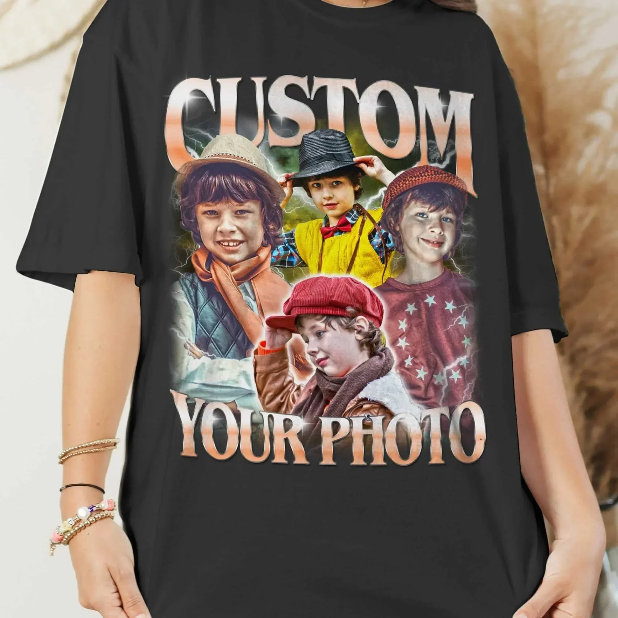 Custom Your Own Bootleg T Shirt Customize Text Idea for Girlfriend BF ...