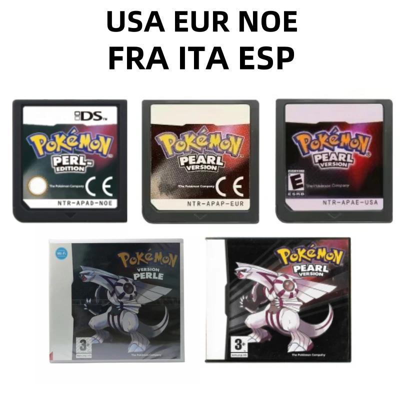 Cartouche de jeu DS Pokémon Pearl version USA/EUR/FRA/ESP/ITA/NOE pour ...