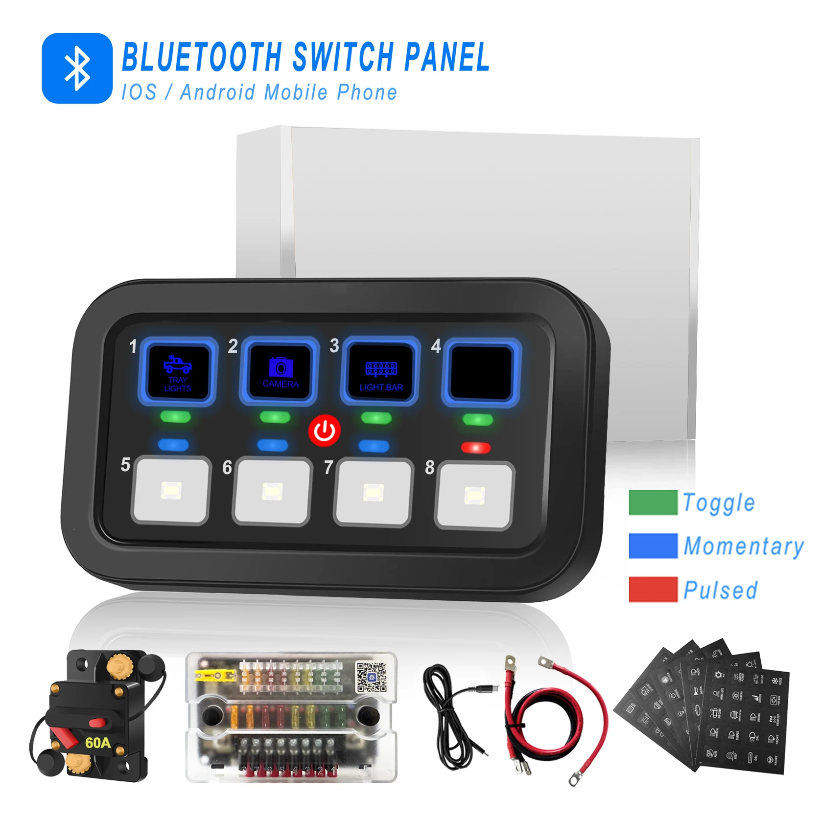 8-Gang-Bluetooth-Touch-Switch-Panel-60A-Circuit-Breaker-Fuse-Block-Box ...