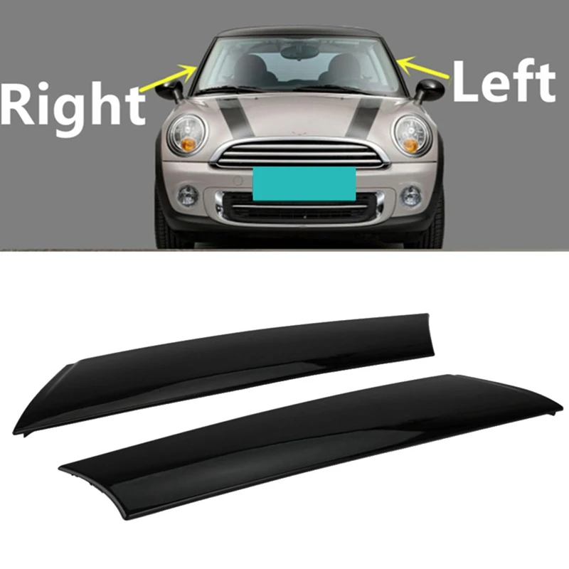 For-BMW-Mini-Cooper-R57-R55-R56-07-15-Front-Windshield-Post-Trim-Bright ...