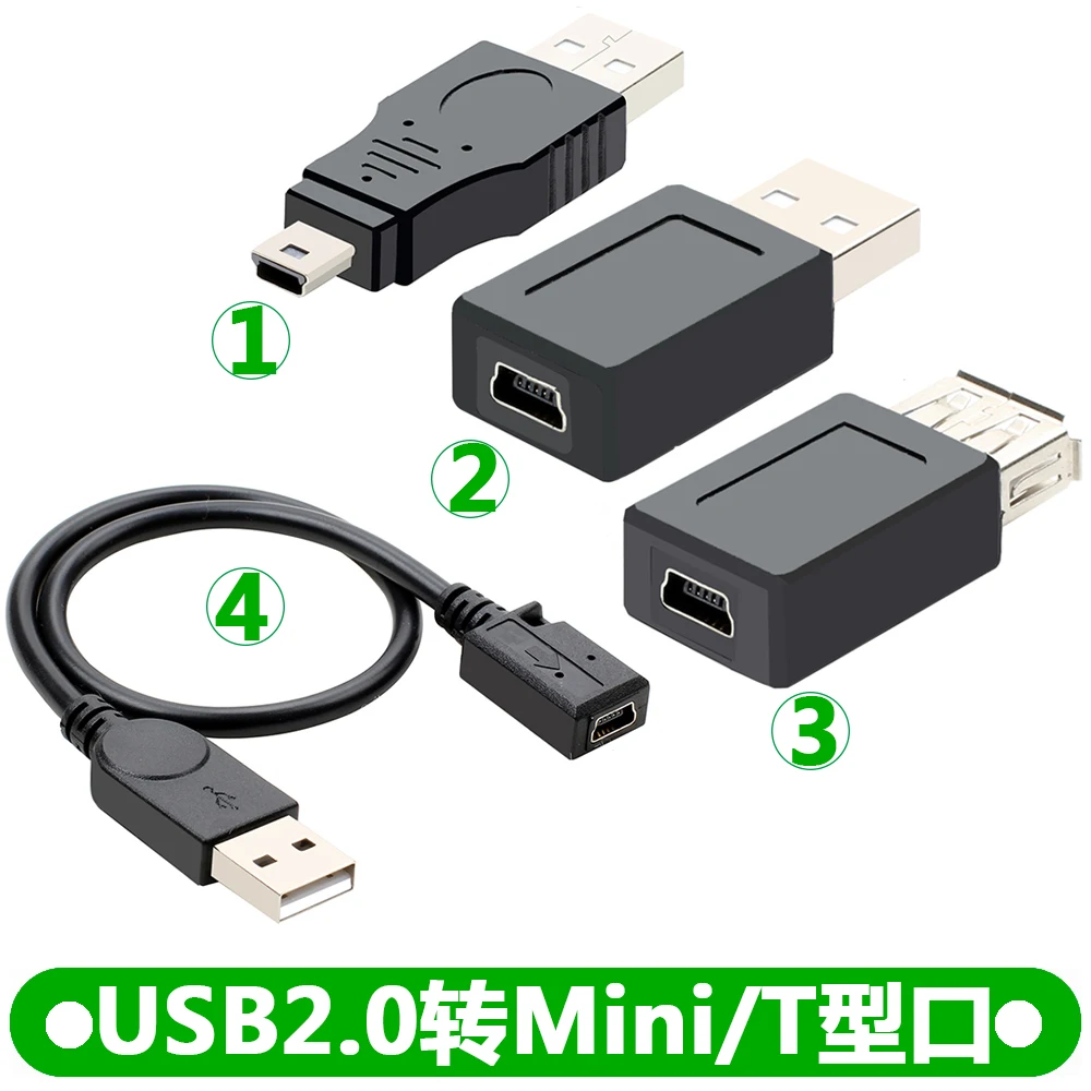 NEW-USB-2-0-female-Standard-Type-A-to-mini-USB-Female-Adapter-ADAPTOR ...