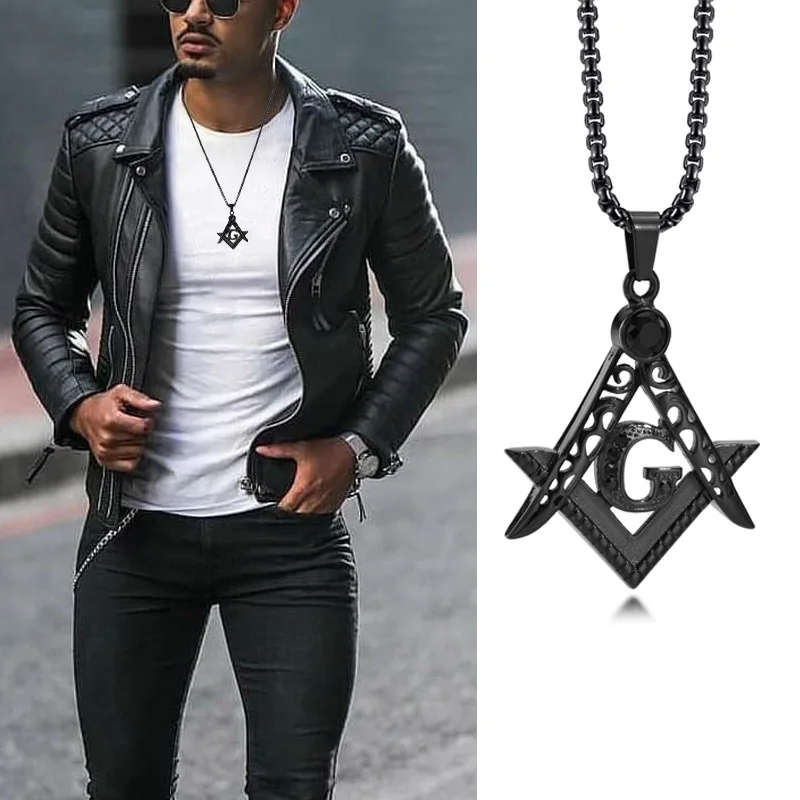 Freemason Masonic Pendant Necklace | Necklace Pendant Freemasonry - G ...