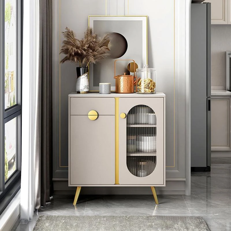 Light-luxury-rock-board-dining-cabinet-with-integrated-wall-facing ...