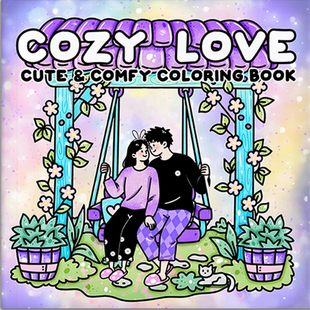 Cozy Love Cute Comfy Patterns Coloring Book for Adults And Teens ...