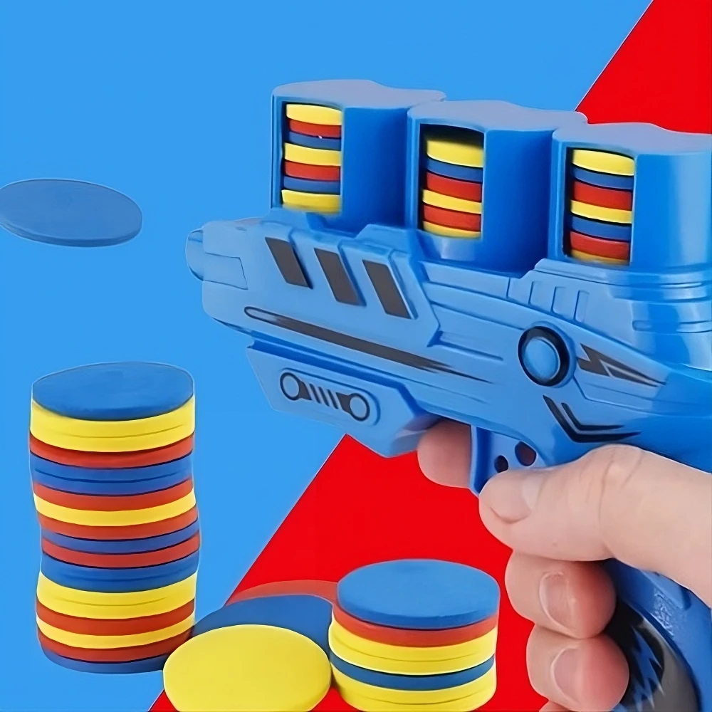 Children-Fun-Toys-Flying-Saucer-Guns-Ejection-Flying-Disc-25-EVA-Soft ...