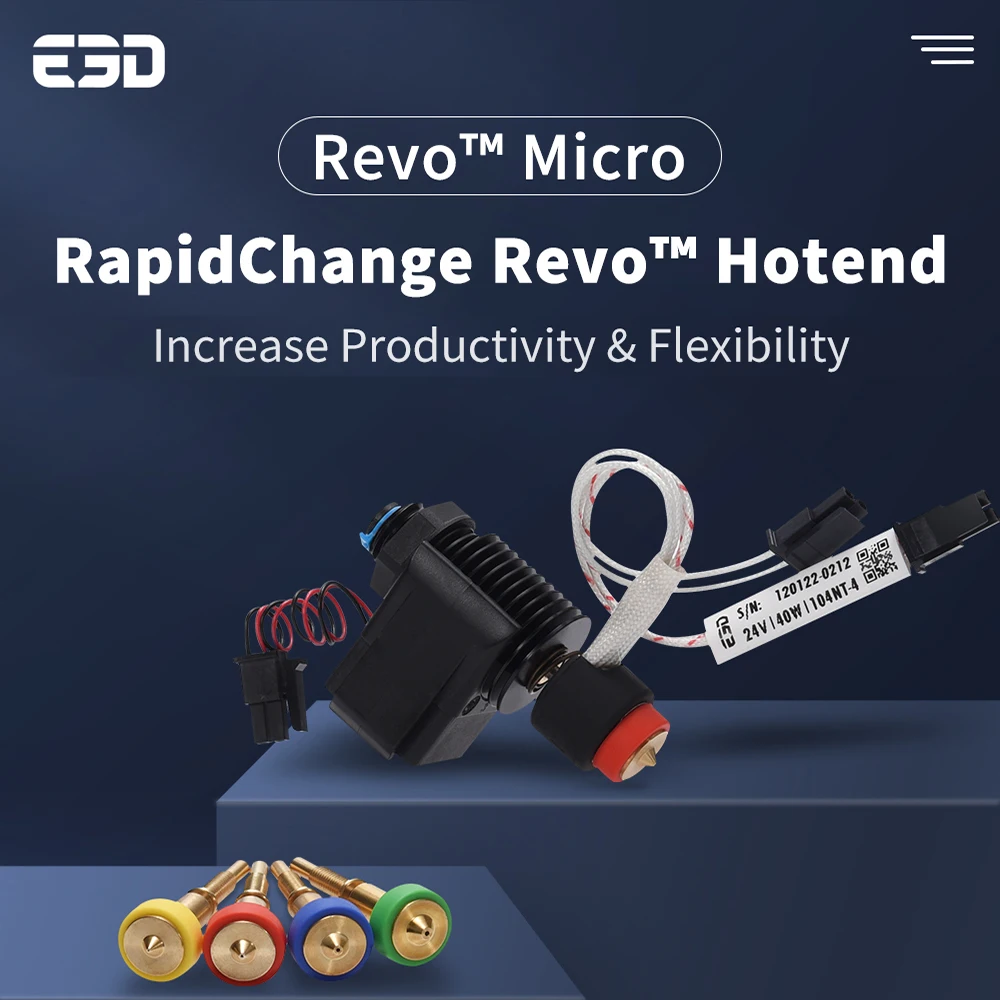 E3D Revo™ Micro RapidChange Revo Hotend Brass Nozzle Revo HeaterCore ...