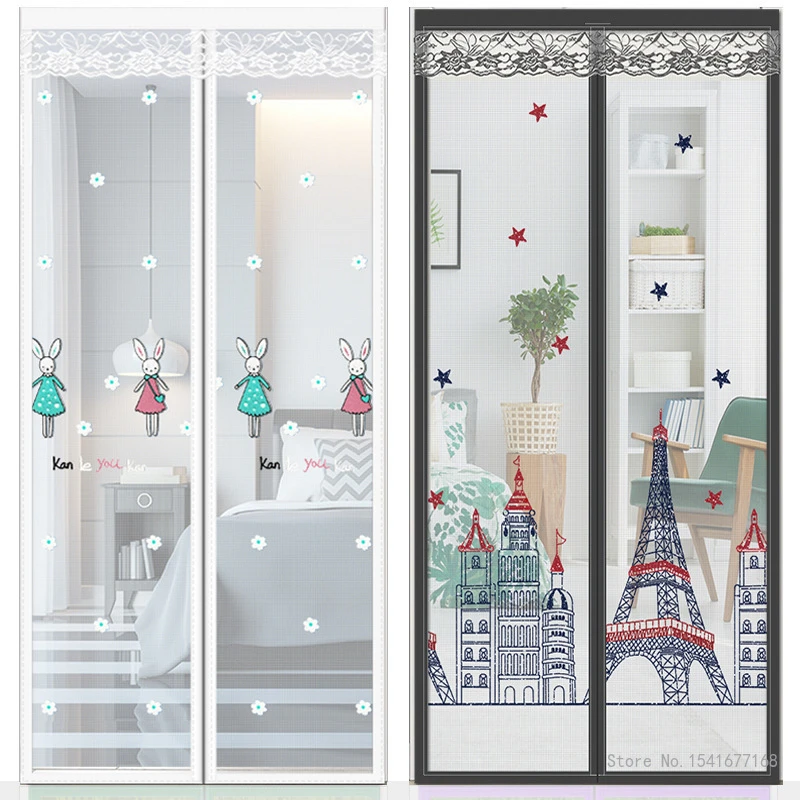 Summer Magnetic Screen Door Curtain Anti Mosquito Net Insect Fly Bug ...