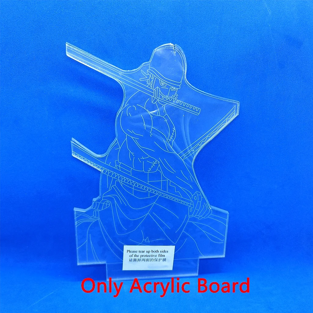 Generic Anime Acrylic Sheet Figure Board Roronoa Zoro 3d Led Night ...