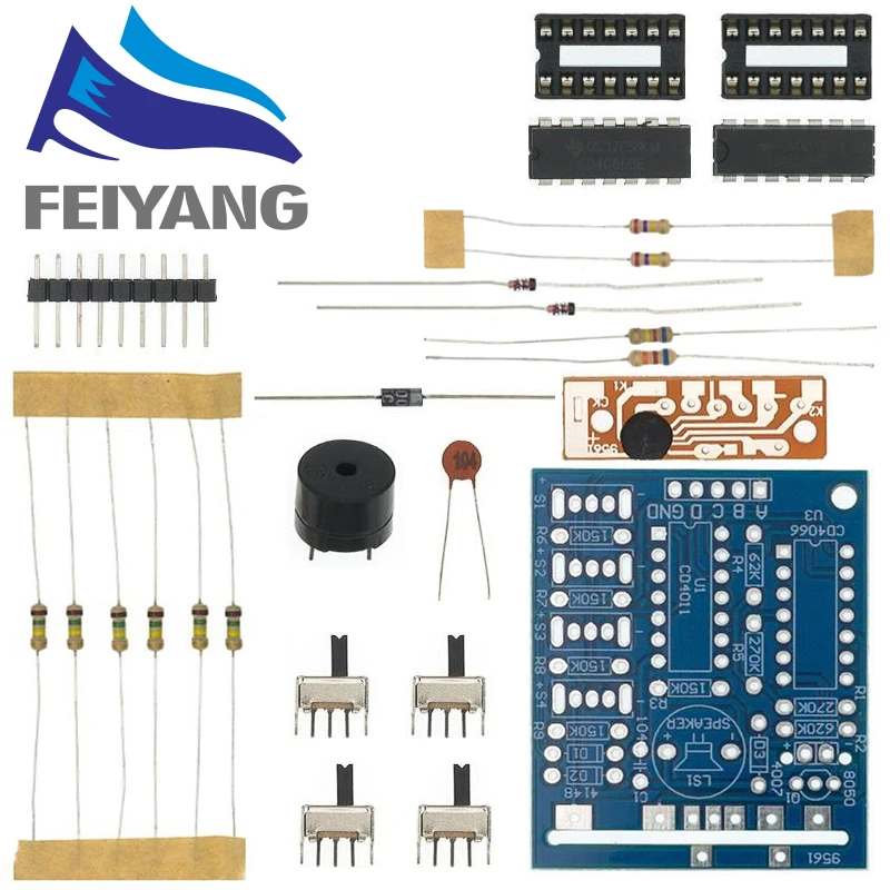 16 Music Sound Box BOX-16 Board 16-Tone Electronic Module DIY Kit Parts ...