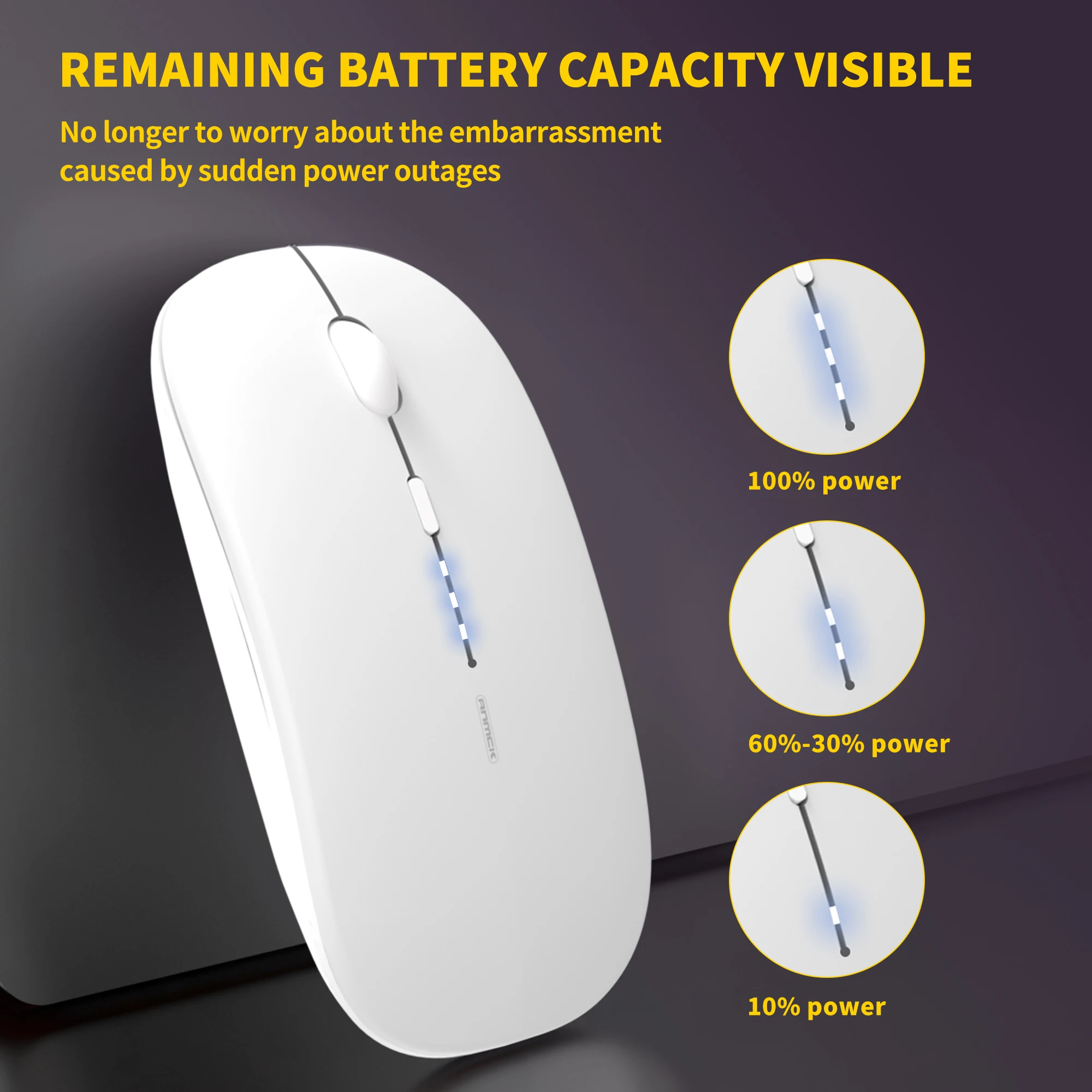 Anmck-2-4G-Wireless-Mouse-Rechargeable-Bluetooth-Gaming-Mouse-Computer ...