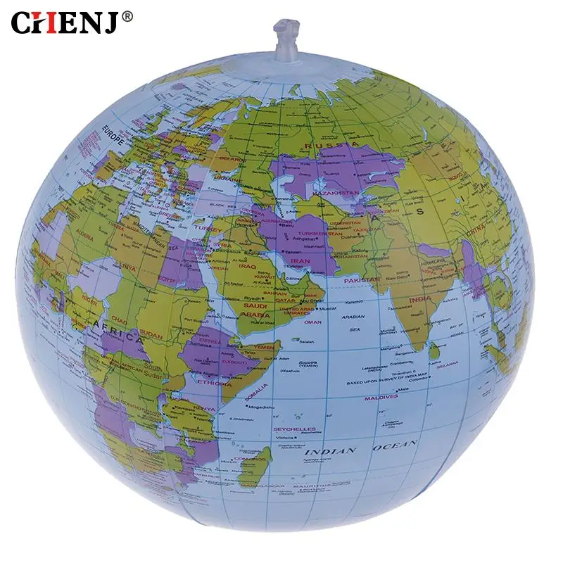 1X 40cm Inflatable World Globe Earth Map Ball Educational Supplies ...