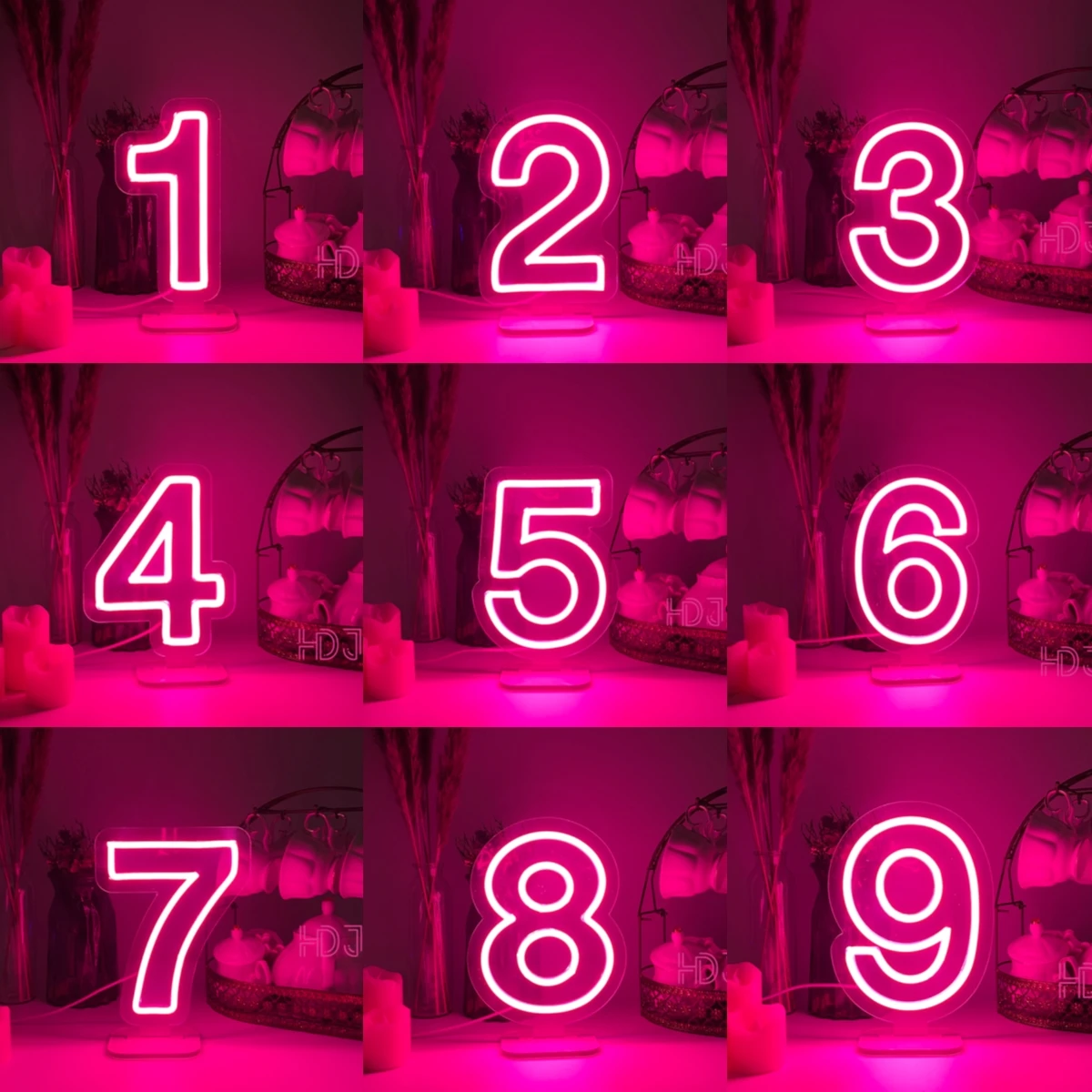 0-9-Numbers-Neon-Night-Lights-Bedroom-Bar-Restaurant-Table-Lamps-LED ...