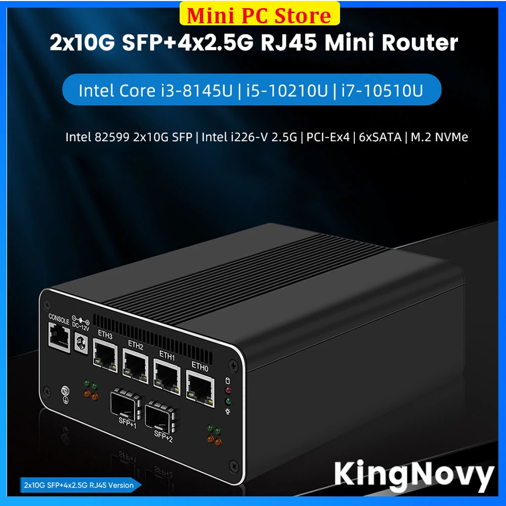 Homelab Community Soft Router 2*10G SFP 4x Intel i226 V 8x 2.5G i7 ...