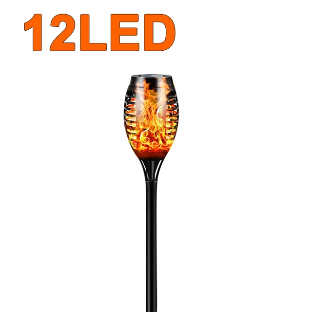 Solar LED Torch Lights Flickering Flames Outdoor Solar Landscape Decor ...