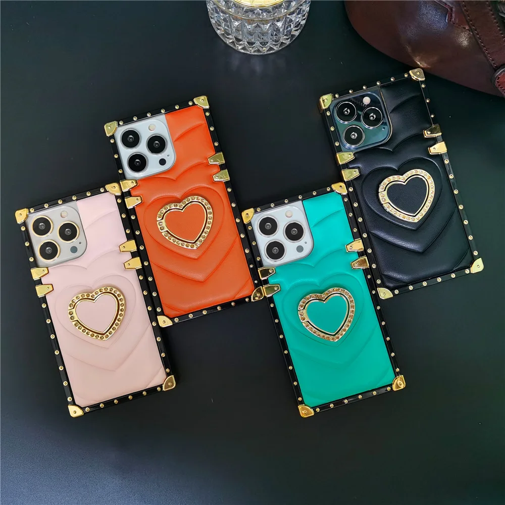 Fashion-3D-Love-Heart-Cover-Soft-PU-Leather-Shockproof-Phone-Case-For ...