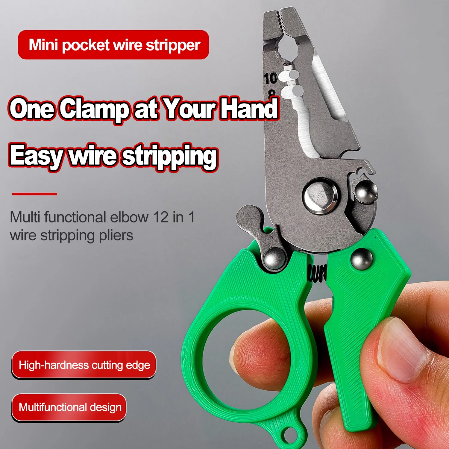 Mini Wire Strippers Pliers Multi-Function Pocket-Sized Splitting Wire ...