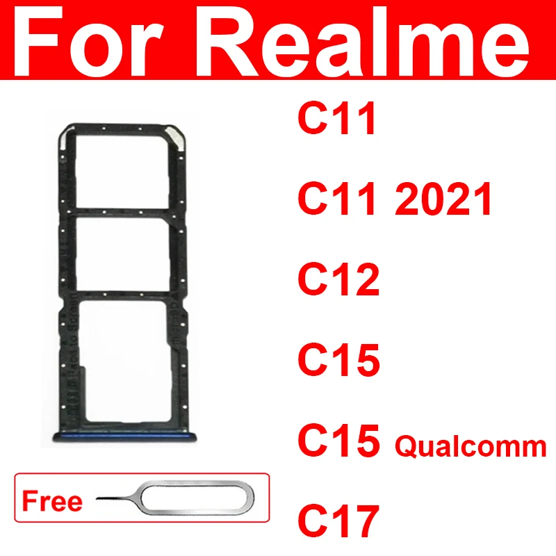 SIM-Card-Tray-For-Oppo-Realme-C11-2021-C12-C15-C17-Dual-Sim-Card-Tray ...