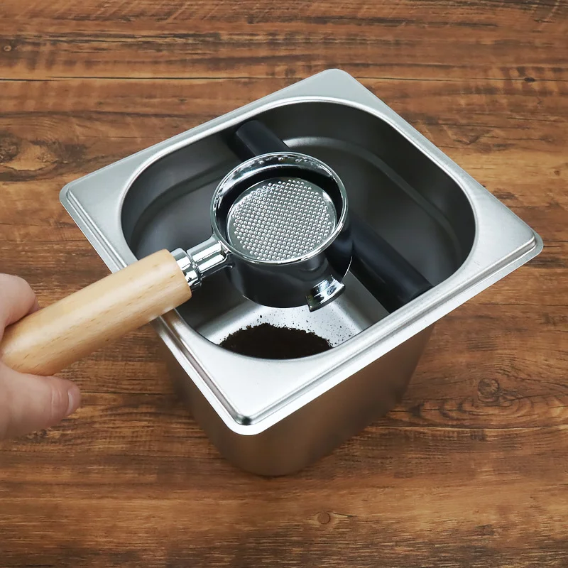 Stainless-Steel-Espresso-Coffee-Knock-Box-Coffee-Grounds-Container ...