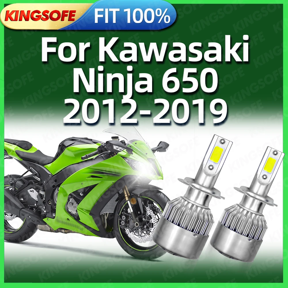 Motorcycle-H7-Headlight-LED-Light-Moto-Bulbs-10000LM-For-Kawasaki-Ninja ...