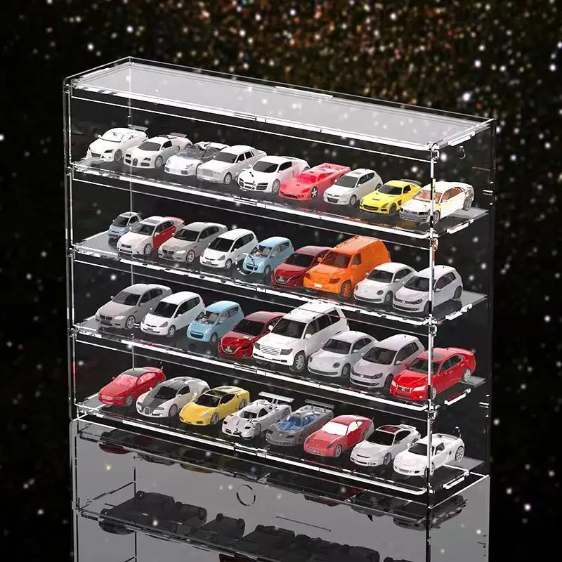 2-6-Tier-Acryl-Automodel-Vitrinekast-Transparante-Stofdichte ...
