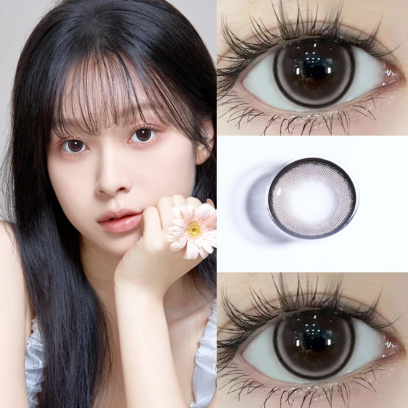 YIMEIXI-2Pcs-Nature-Colored-Contact-Lenses-with-Myopia-Blue-Pupils ...