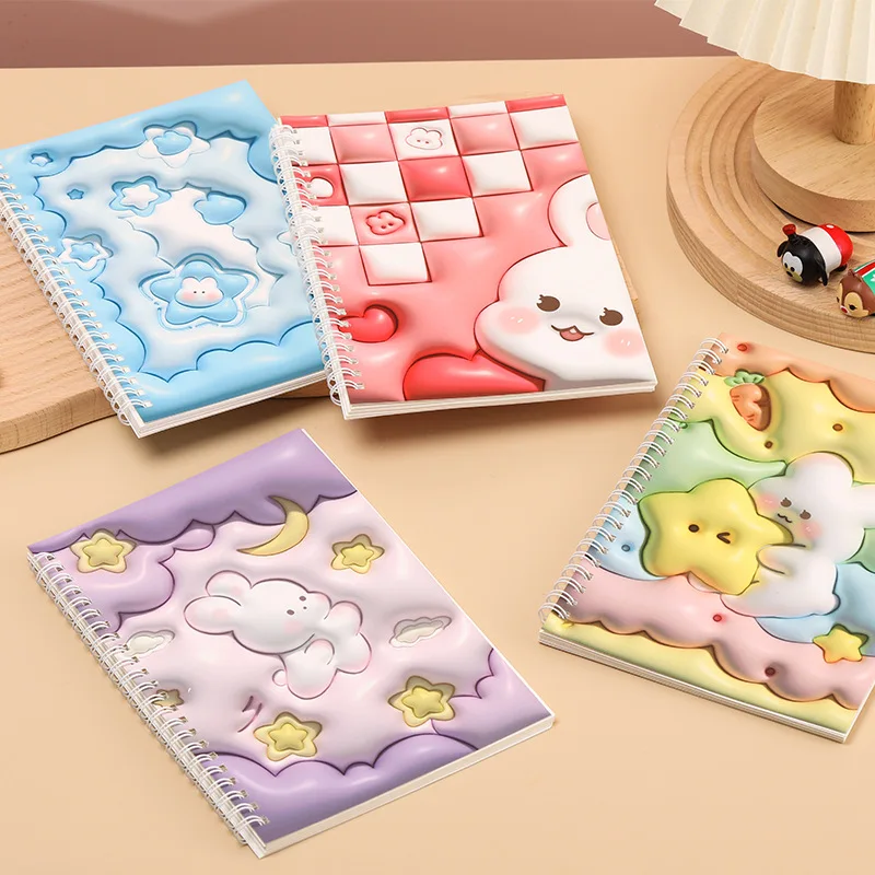 A4-A5-Cream-Rabbit-Series-Release-Paper-Notebook-3D-Expanded-Stereo ...