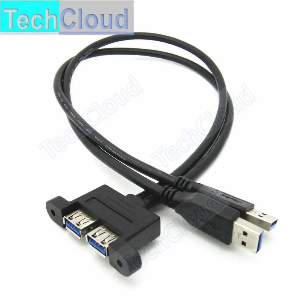 Dual-USB-male-to-female-extension-cable-twin-port-usb3-0-extension ...