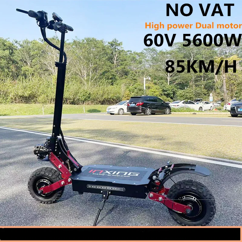 85KM/H Max Speed Adult Electric Scooter 5600W Dual Motor Foldable ...