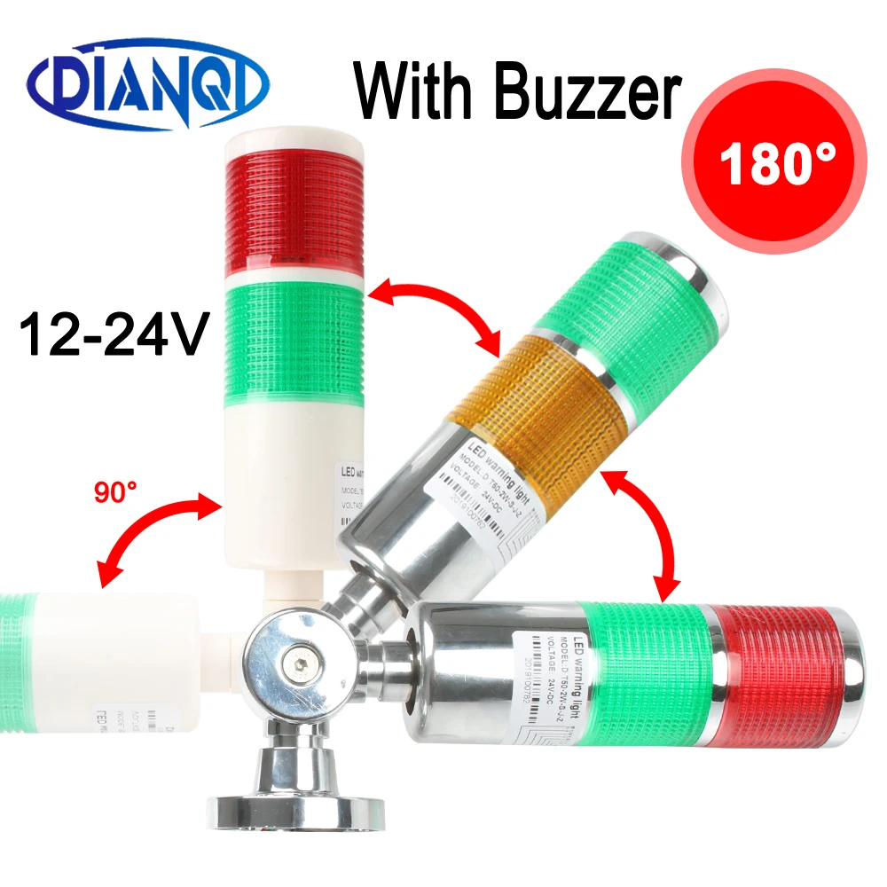 Red-Green-Industrial-Signal-Alarm-lamp-warning-Tower-stack-light-with ...