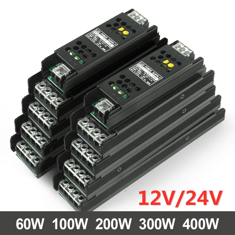 Ultra-Thin-Aluminum-Led-Strip-Lighting-Transformers-60W-100W-200W-300W ...