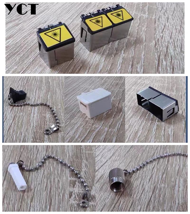 FC SC LC dust cap for fiber optic connector adapter coupler flange ...