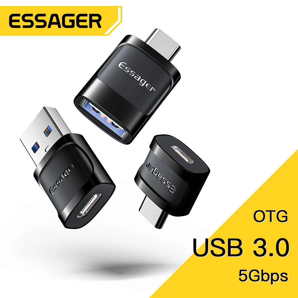 Usb Otg Type C Samsung Adapter | Essager Usb Type C Otg Adapter - Otg ...