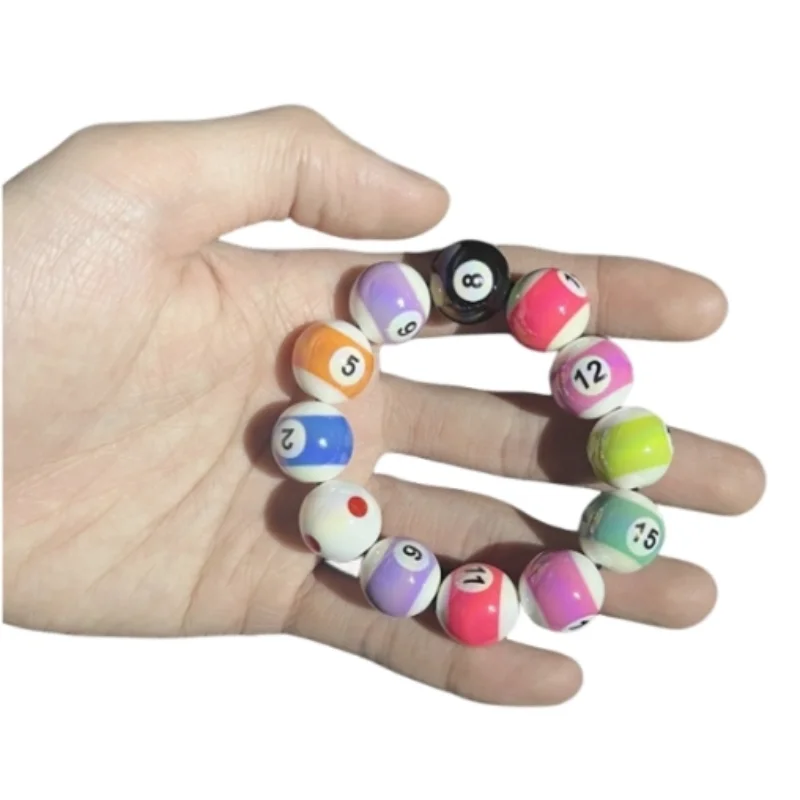 Round-Acrylic-Billiard-Ball-Beads-Bracelet-Originality-DIY-Childrens ...
