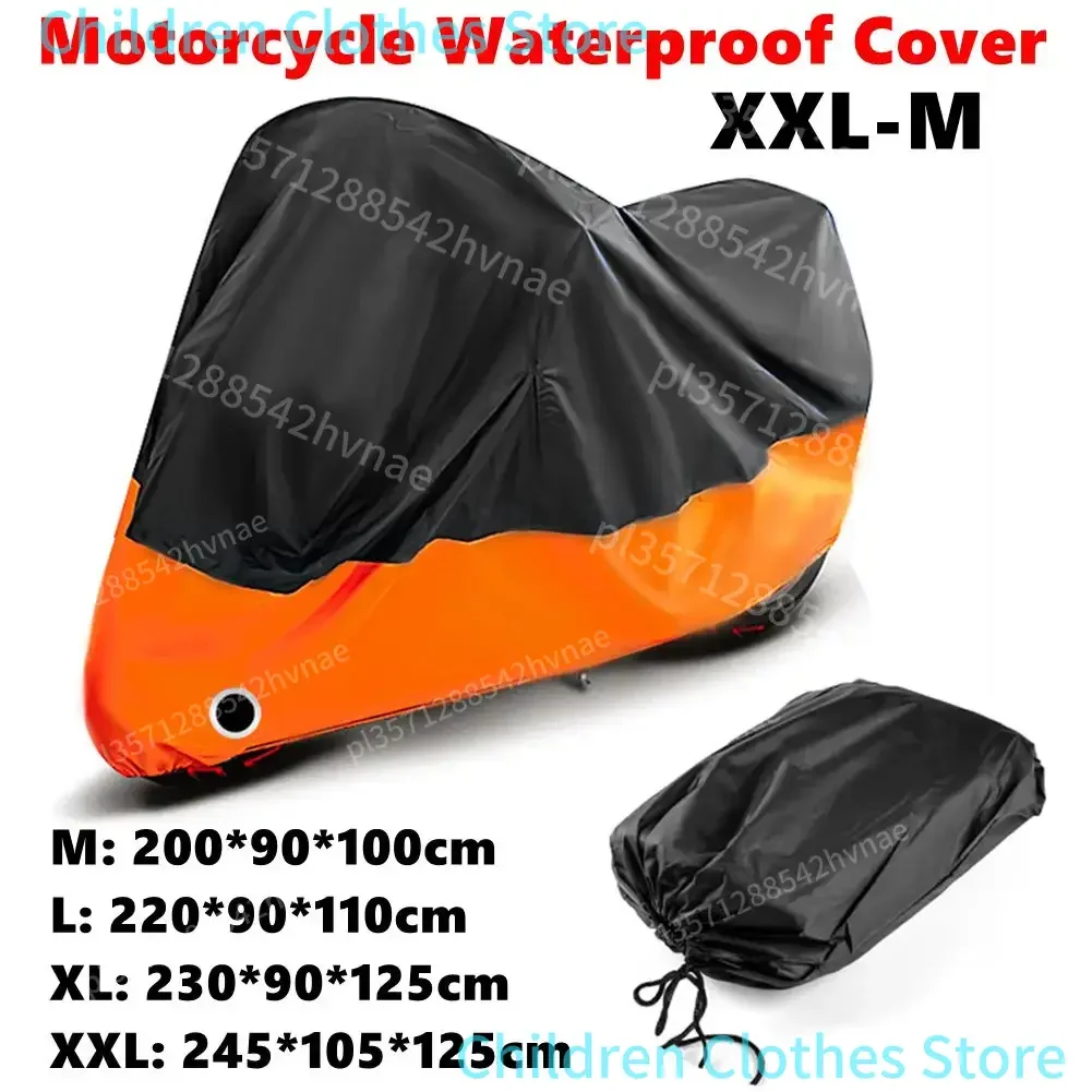 420D Motorcycle Cover Waterproof Dustproof Outdoor Motorbike Scooter ...